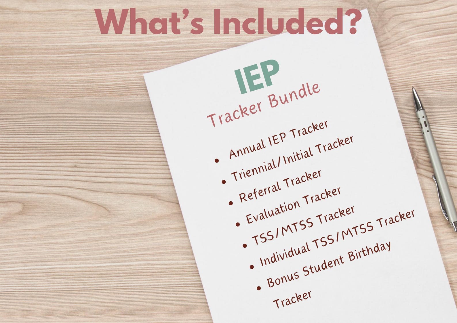 IEP Tracker Bundle, Special Education Planning Tools (PDF) - Etsy