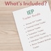 IEP Tracker Bundle, Special Education Planning Tools, Annual and ...