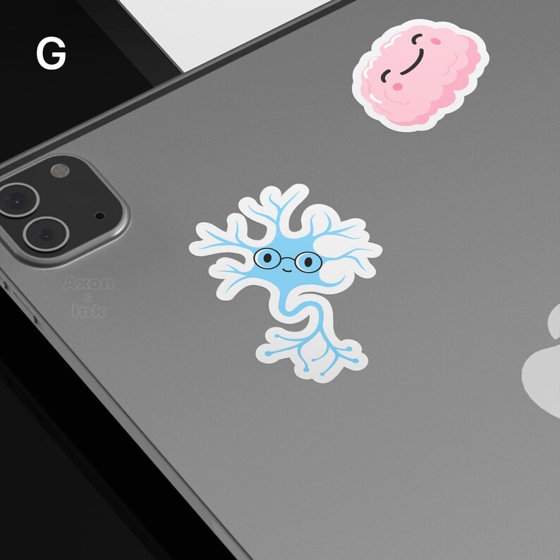Nerdy Neuron Sticker for Neuroscience, Neurology, Psychology ...
