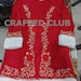 Handcrafted Luxury Santa Coat | Red Wool & Gold Embroidered Christmas ...