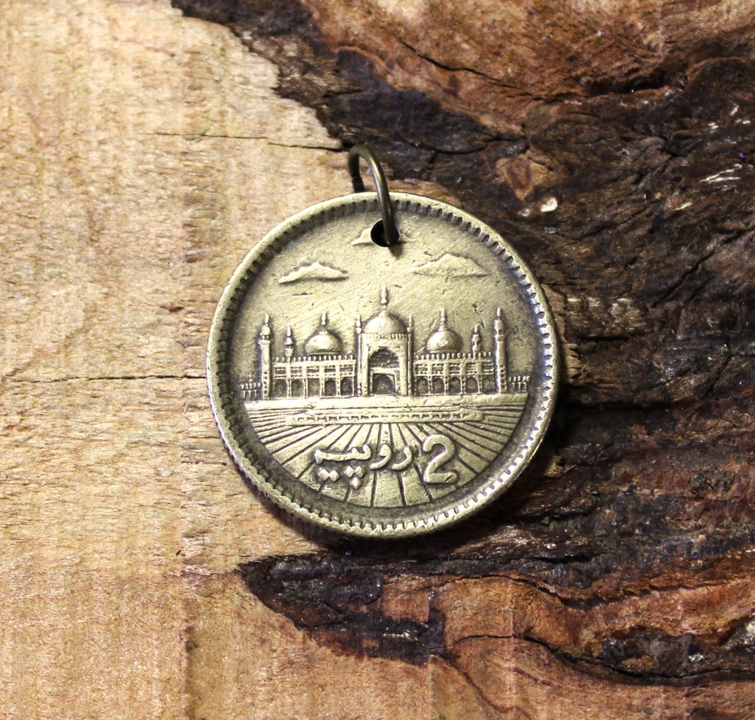 Badshahi Mosque Coin Pendant Pakistan Moon & Star - Etsy
