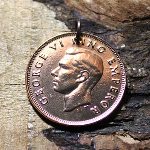 Vintage Maori Coin Pendant New Zealand Copper Charm Hei-tiki Unisex ...