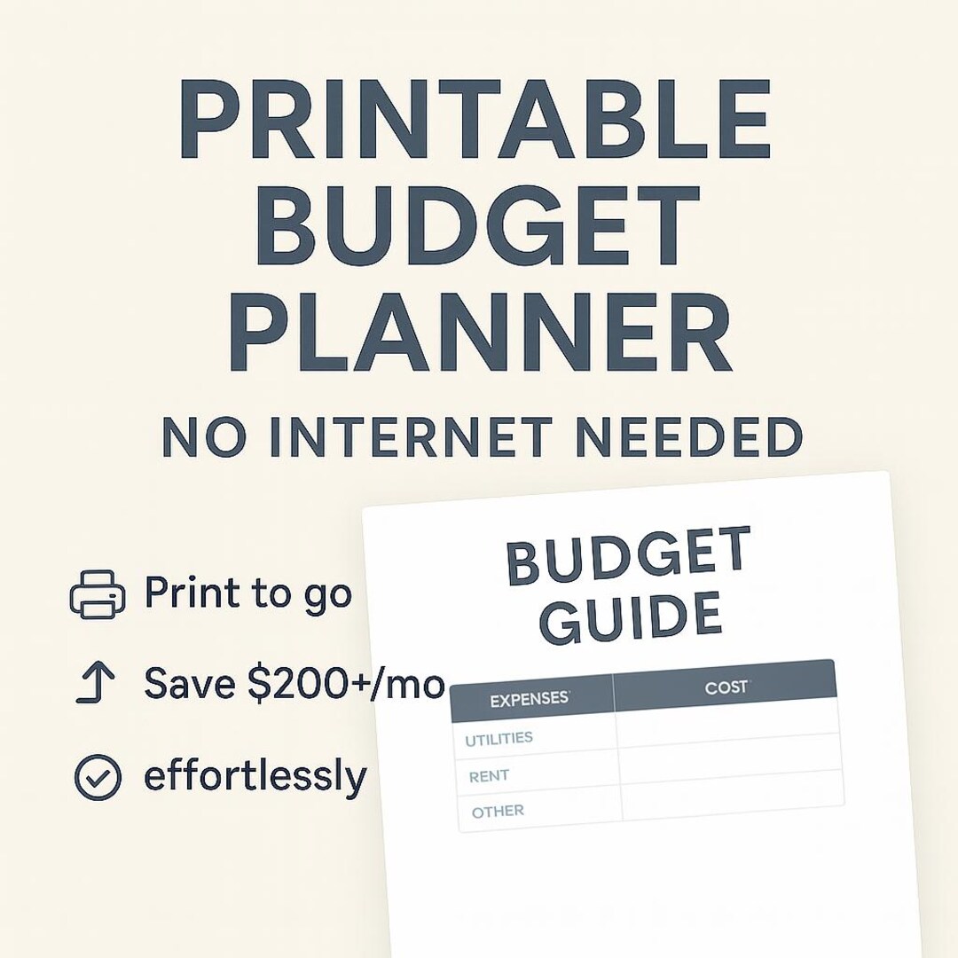 Monthly Budget Planner Guide. Save 200 Every Month. Expense Tracker ...