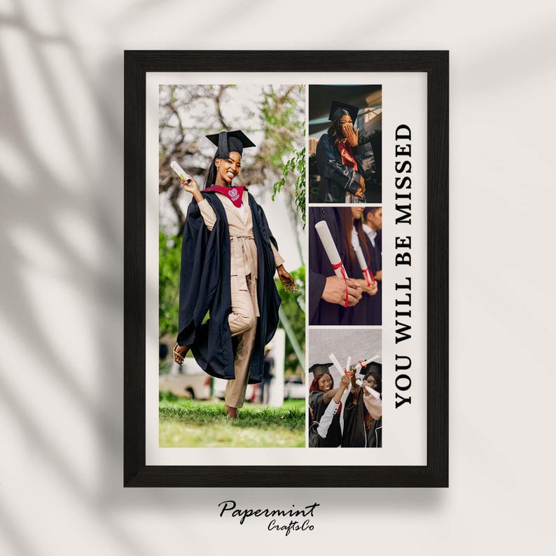Graduation Farewell Photo Collage Canva Template - Etsy