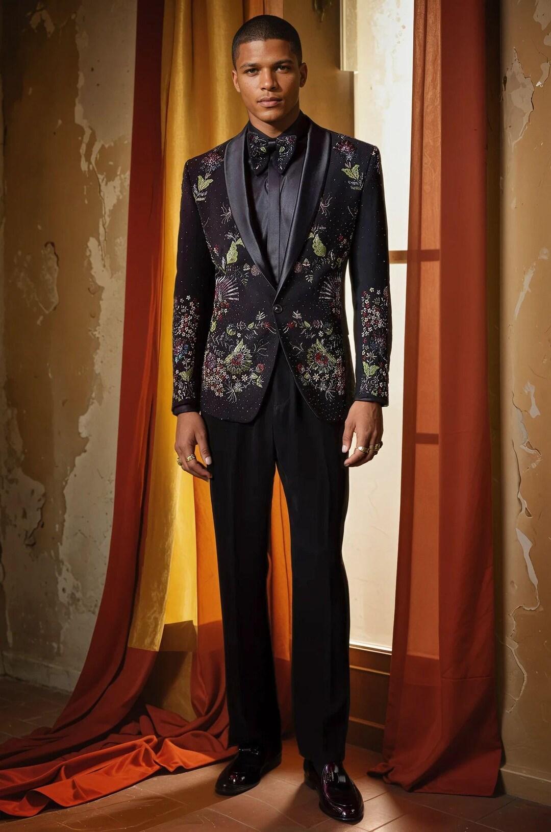 Mens Wedding Designer Two Piece Suit, Formal Tuxedo Set, Slim Fit Suit ...