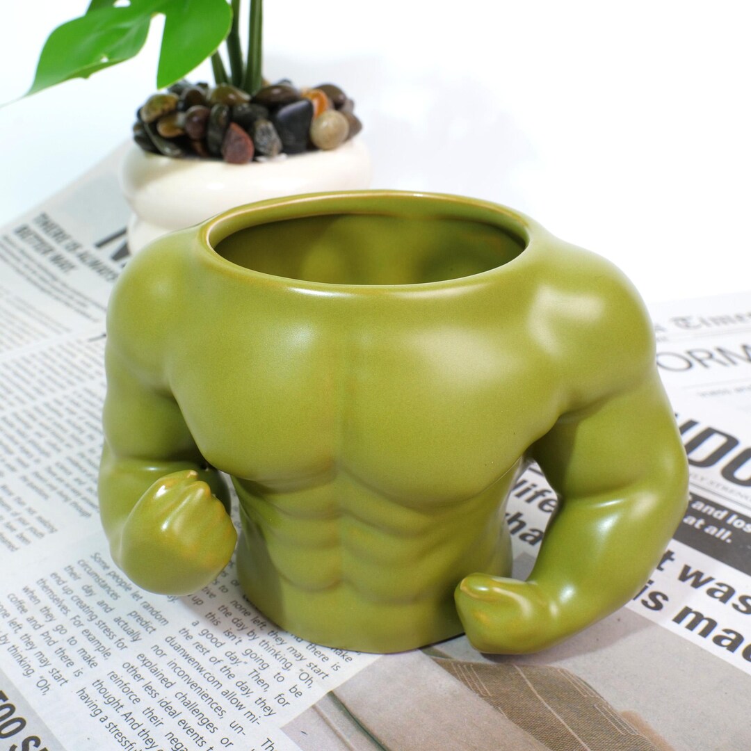 Muscle Man Mug 3D Bodybuilder Coffee Cup, Funny Gym Gift for Men ...
