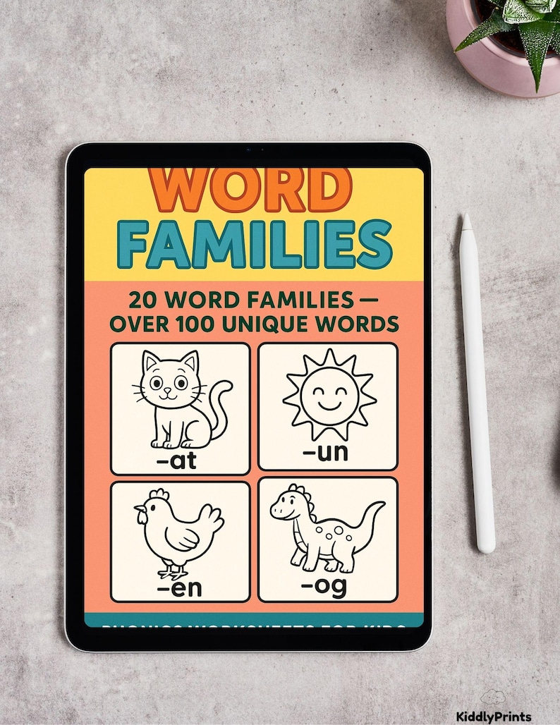 CVC Word Family Worksheets: Read, Find & Color - Phonics for ...