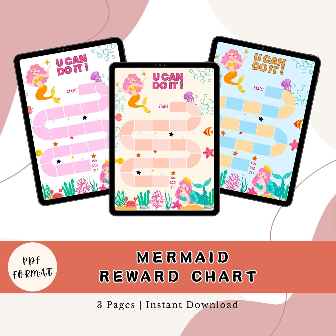 Mermaid Reward Chart | Digital Download - Etsy