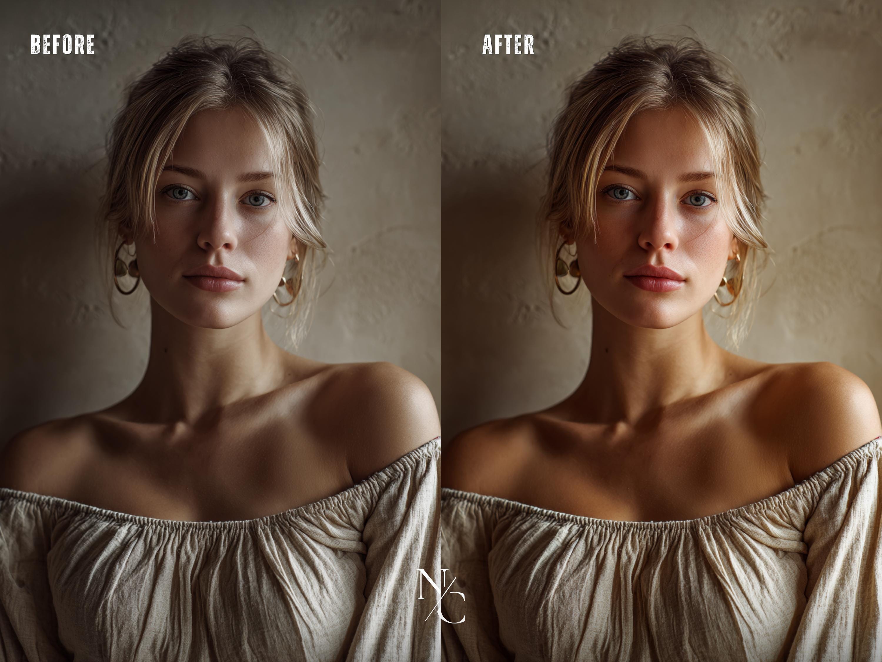 10 BEAUTY Presets, Portrait Lightroom Preset, Makeup Touchup Filter ...