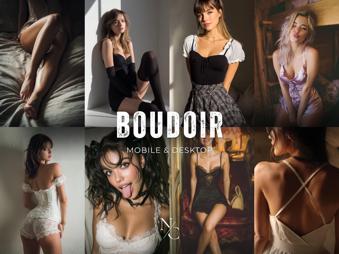 10 Boudoir Photography, Mobile & Desktop Lightroom Presets, Dark Filter ...