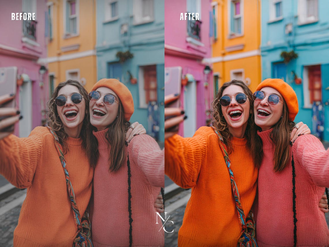 10 COLOR POP Lightroom Presets Mobile & Desktop, Bright Bold Photo ...