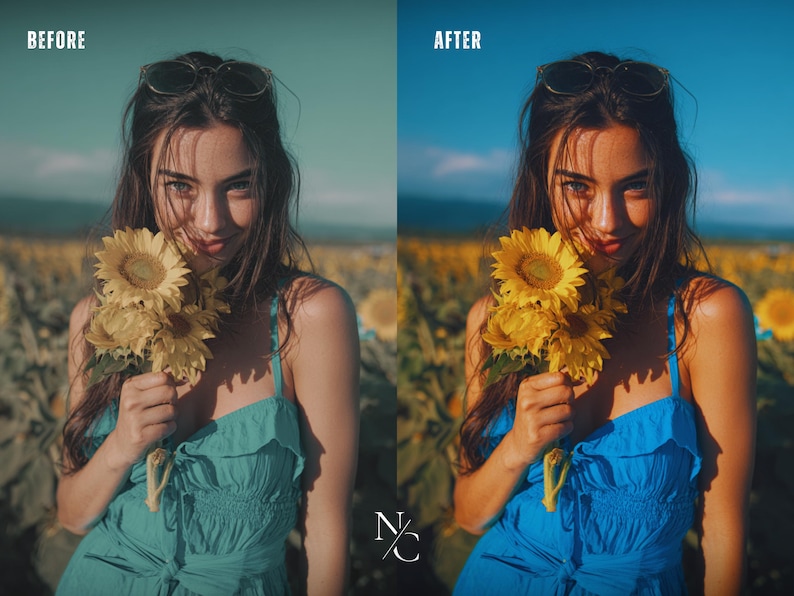 10 COLOR POP Lightroom Presets Mobile & Desktop, Bright Bold Photo ...