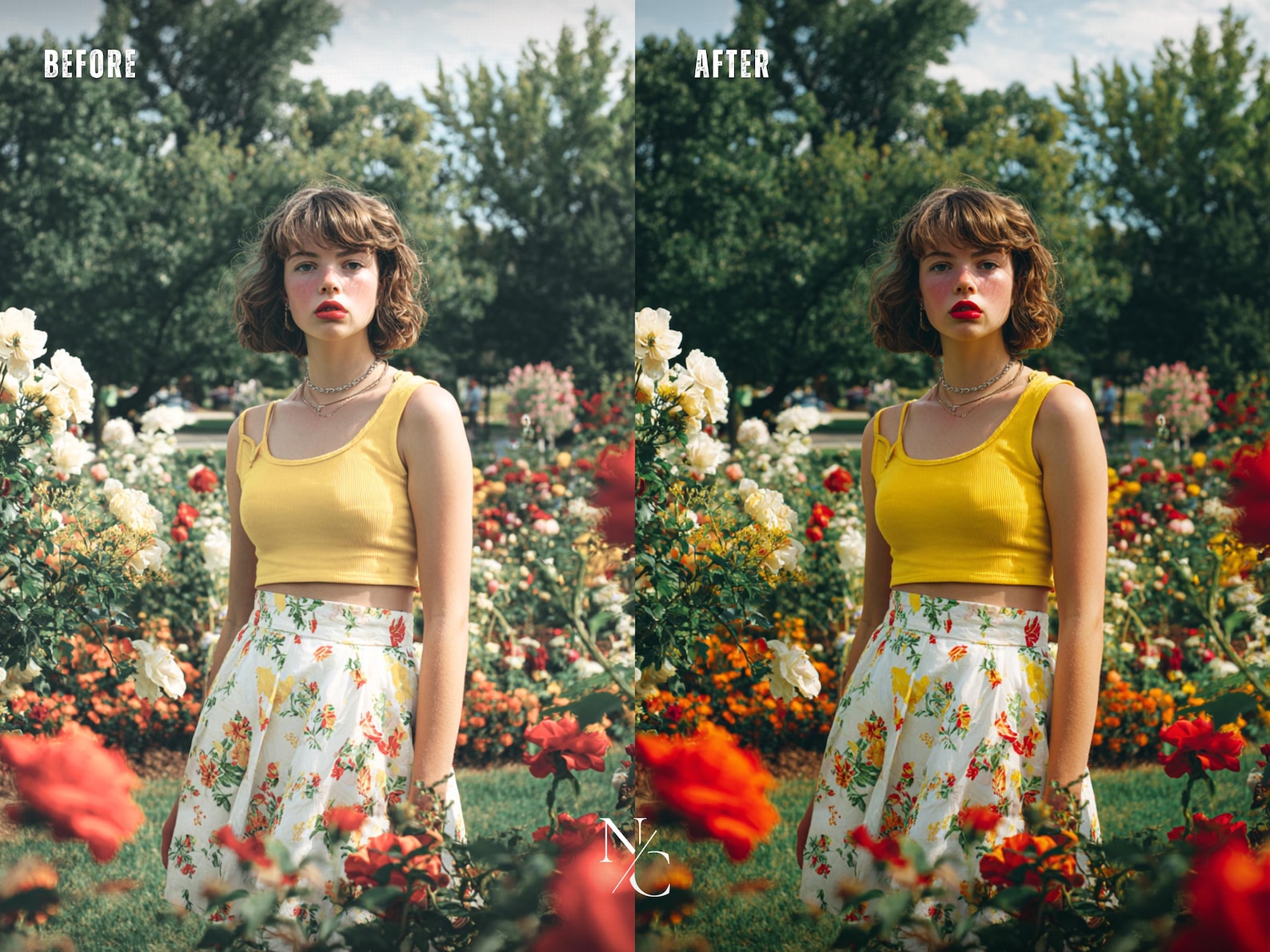 10 COLOR POP Lightroom Presets Mobile & Desktop, Bright Bold Photo ...
