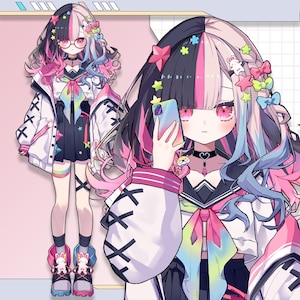 Girl Vtuber Model, Ready to Use Live2d - Etsy
