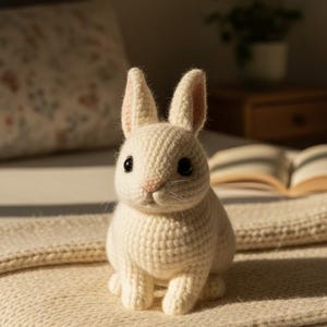 Crochet Bunny Amigurumi Pattern – White Rabbit Plush Toy (PDF Pattern ...