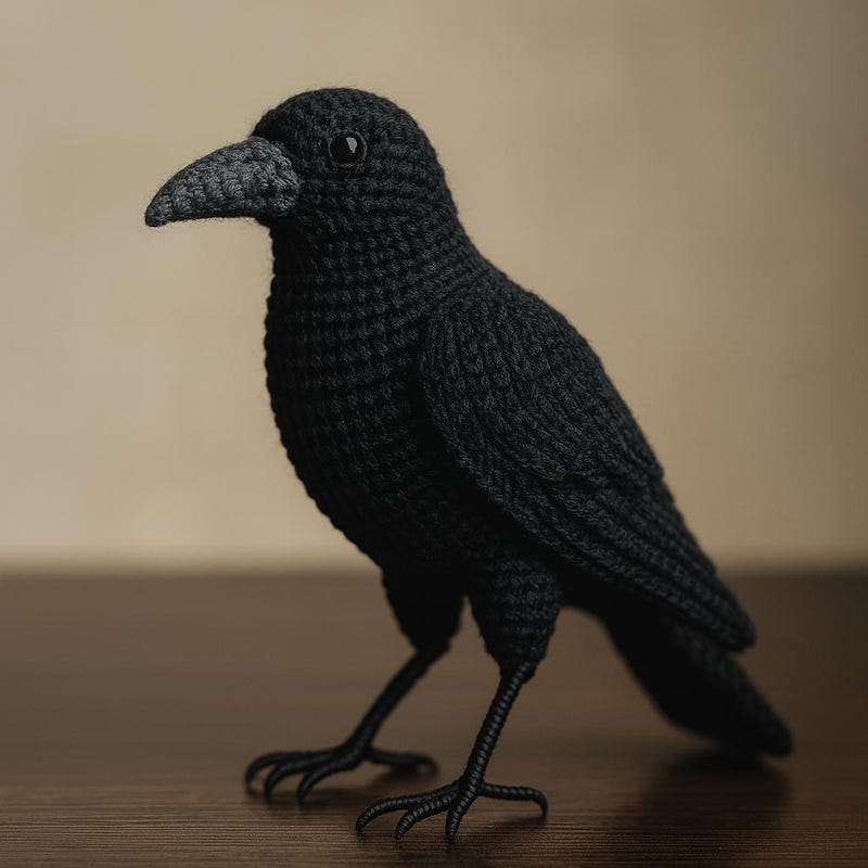Raven Knitted Sweater - Etsy