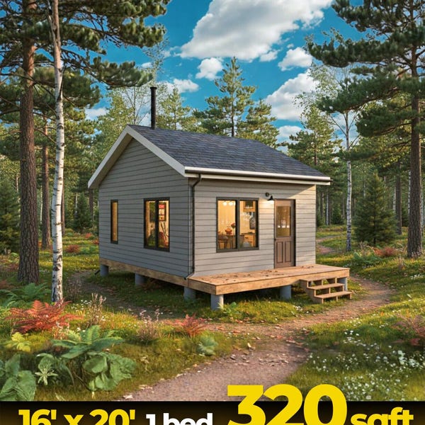 200 Square Feet Tiny House Plans - Etsy New Zealand