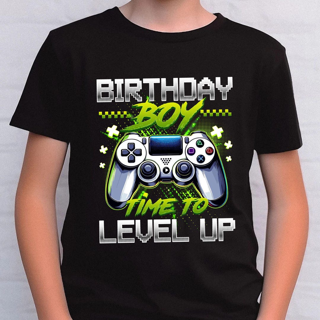 Birthday Boy Gamer PNG, Level up Video Game Design (digital Download ...