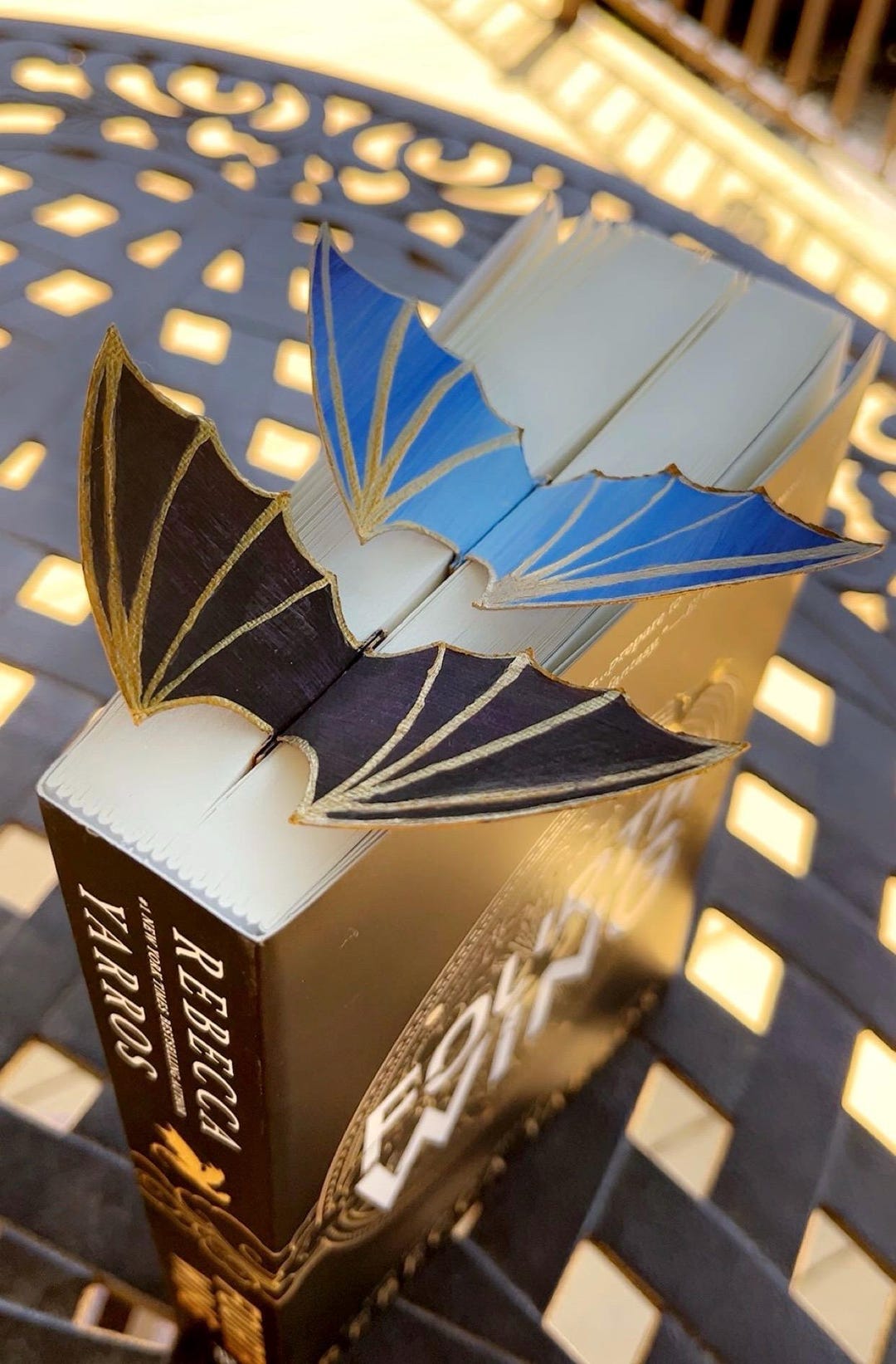 3D Dragon Wing Bookmark, Hand-painted Metallic Fantasy Bookmark - Etsy