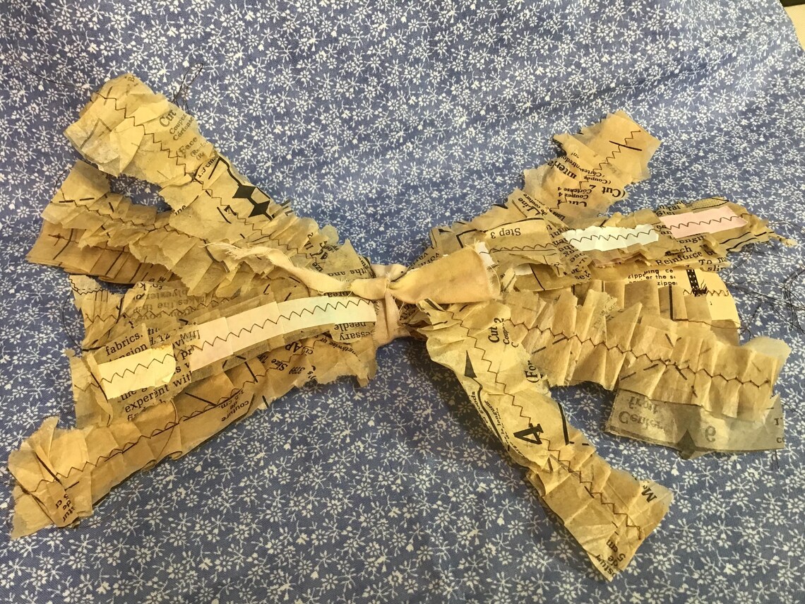 Vintage Sewing Pattern Tissue & Instruction Paper Ruffles, Handmade ...