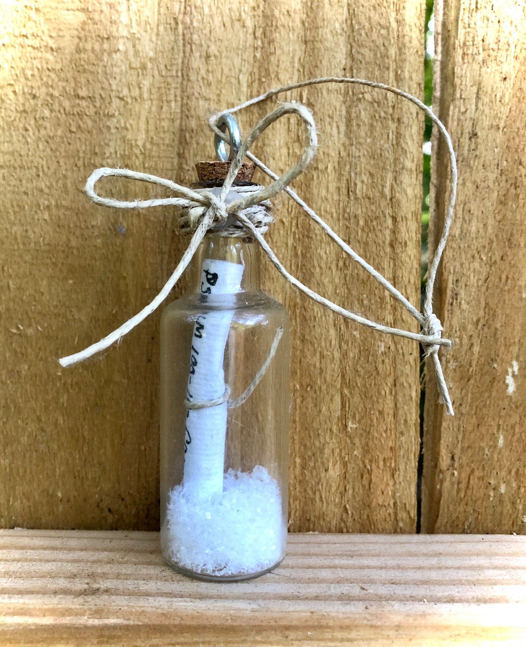 Mini Prayer Glass Bottle Ornament - Etsy