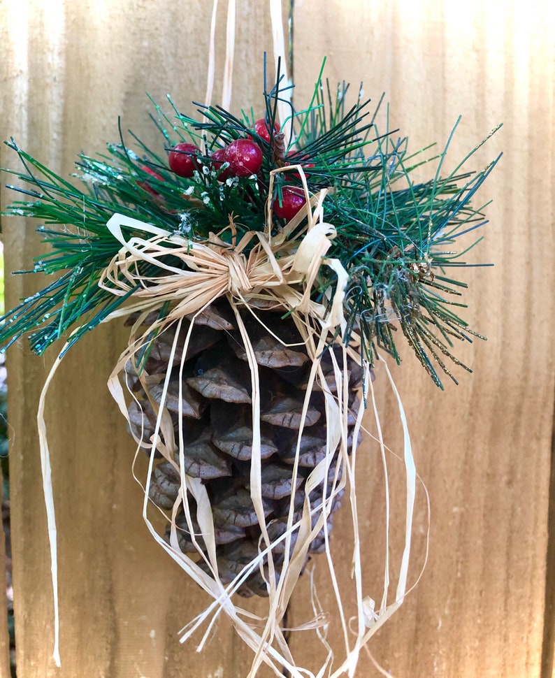 Natural Pine Cone Christmas Ornament - Etsy