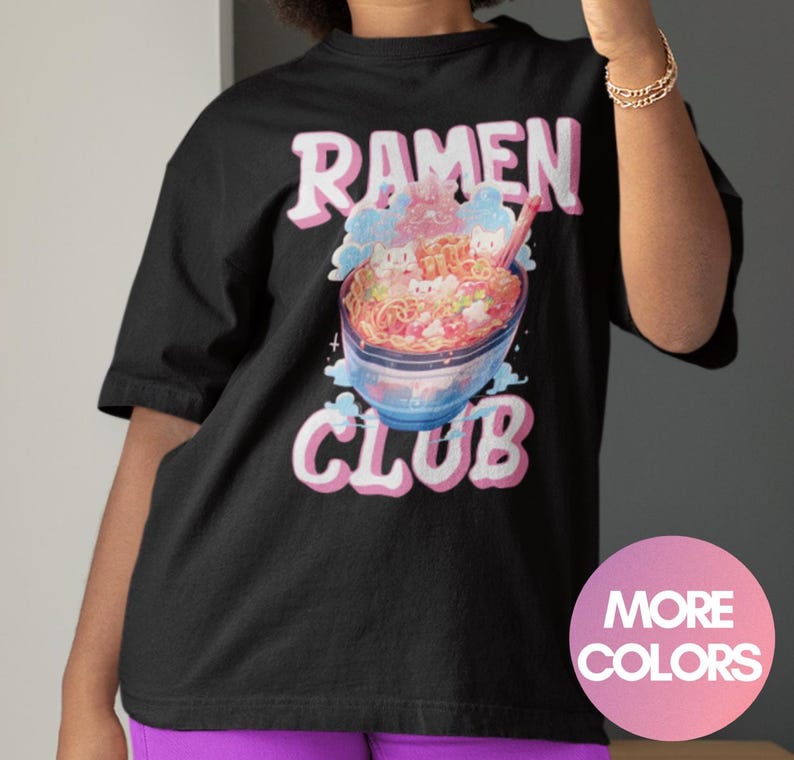 Ramen Club Tee - Ramen Club, Instant Noodles, Kawaii Shirt, Ramen Shirt ...