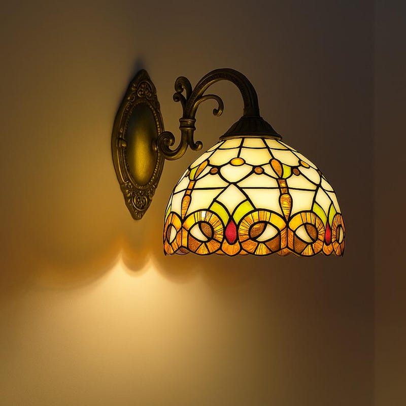 Stained Glass Sconce - Etsy