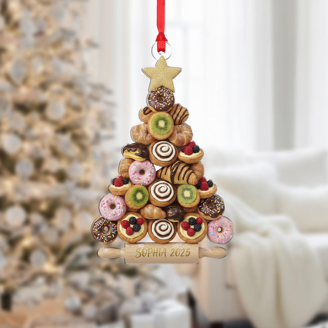 Personalized Bakery Tree Ornament - Custom Christmas Keepsake Gift (2D ...
