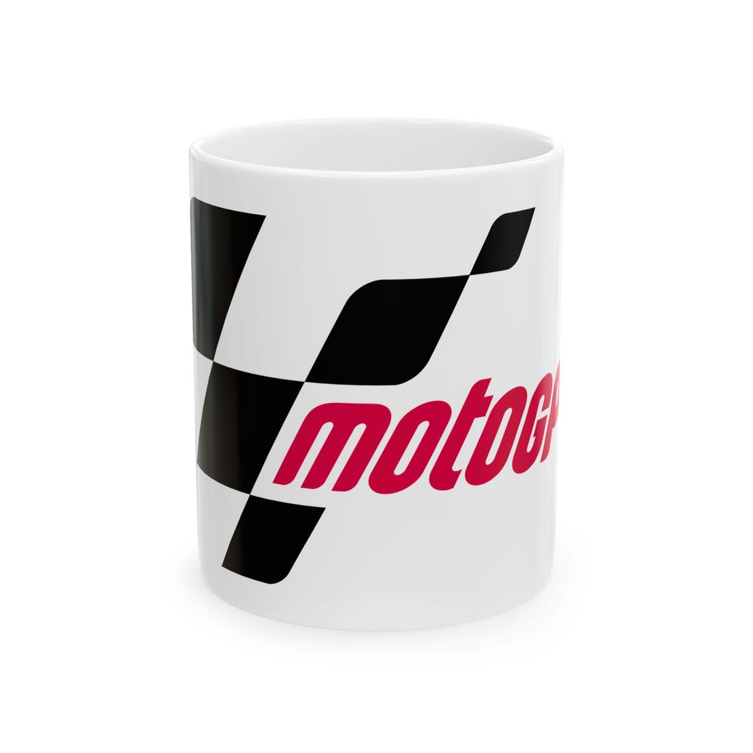 Motogp Ceramic Mug, Racing Gift, Checkered Flag Decor - Etsy