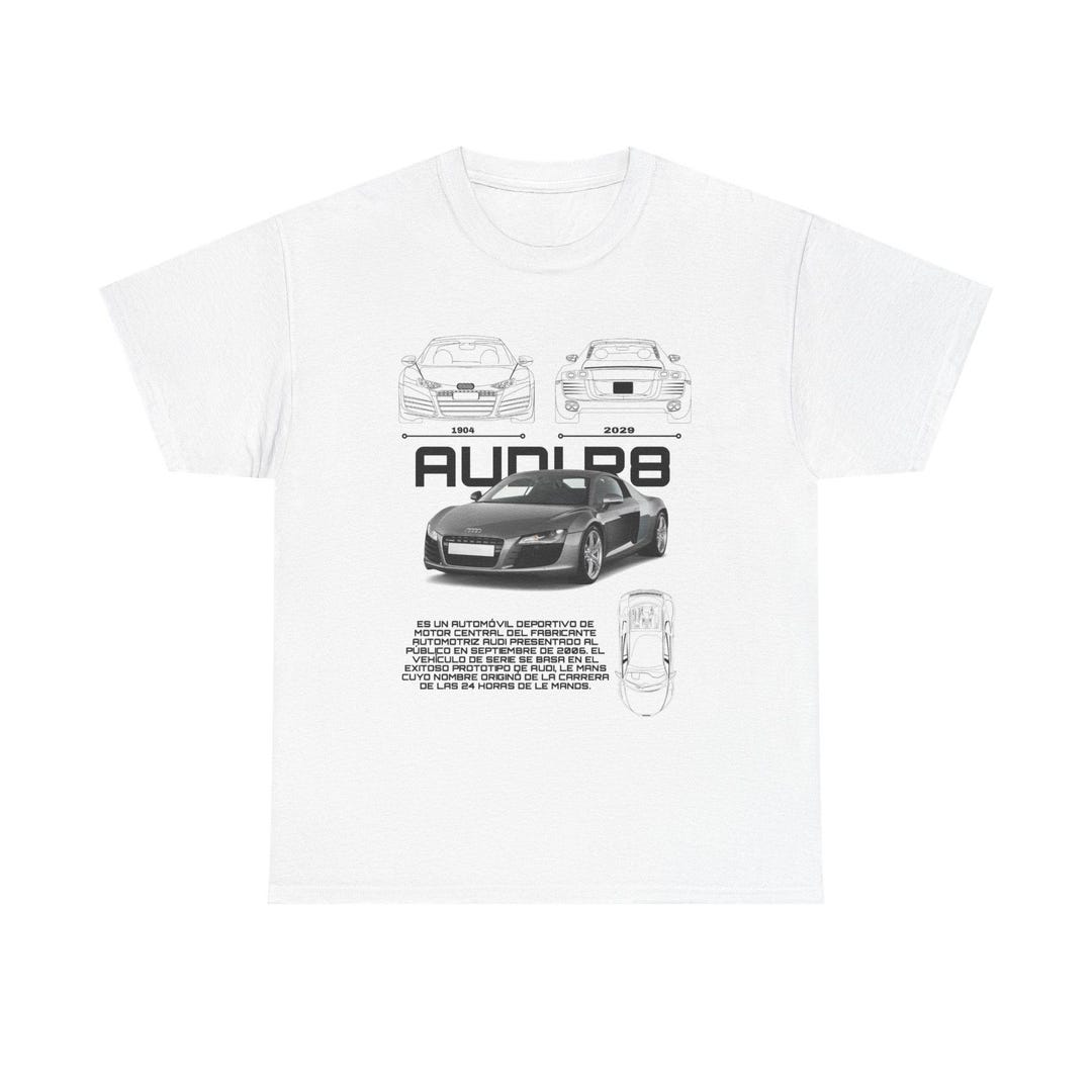 Audi R8 T-shirt, Audi R8 Graphic Shirt, Automotive Gift, Car Enthusiast ...