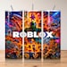 Customized Roblox Tumbler Wrap, Cartoon Characters, 20oz Skinny Tumbler ...
