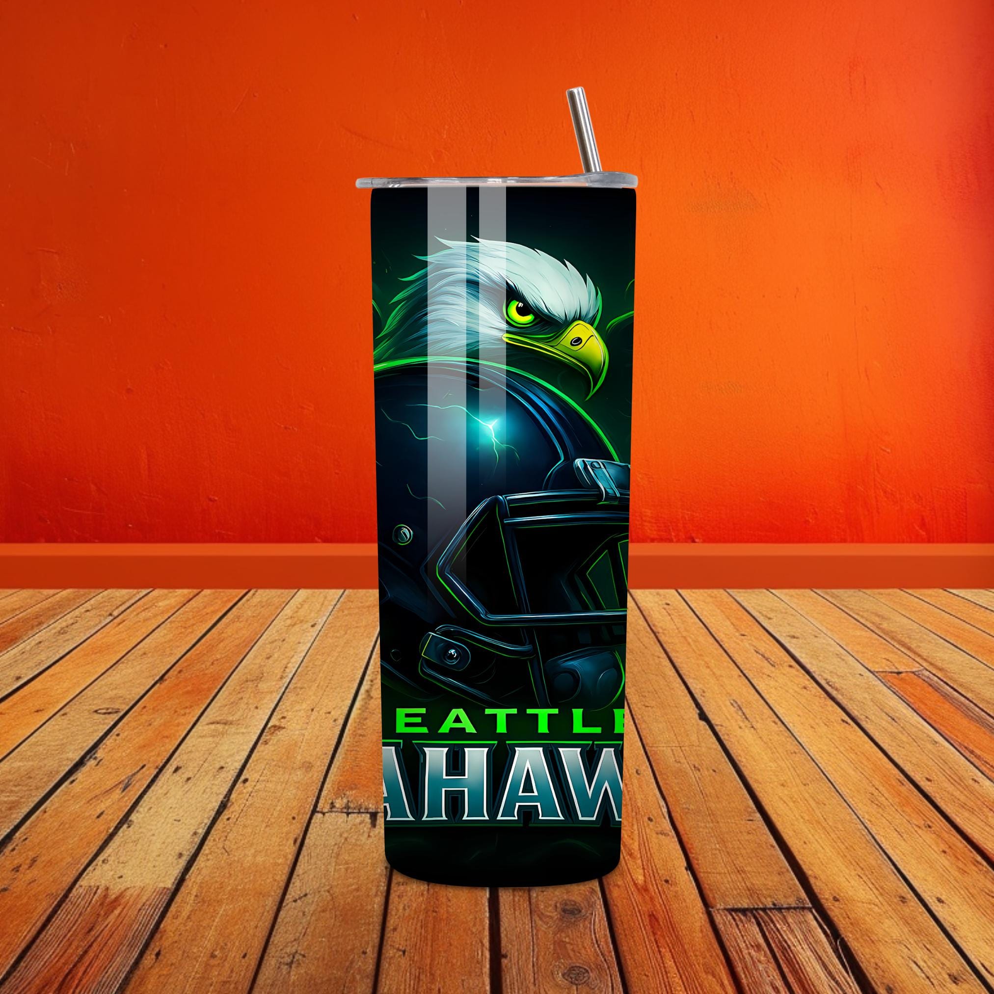 Seahawks Tumbler Wrap PNG, Sport Mascot Sublimation (digital Download ...