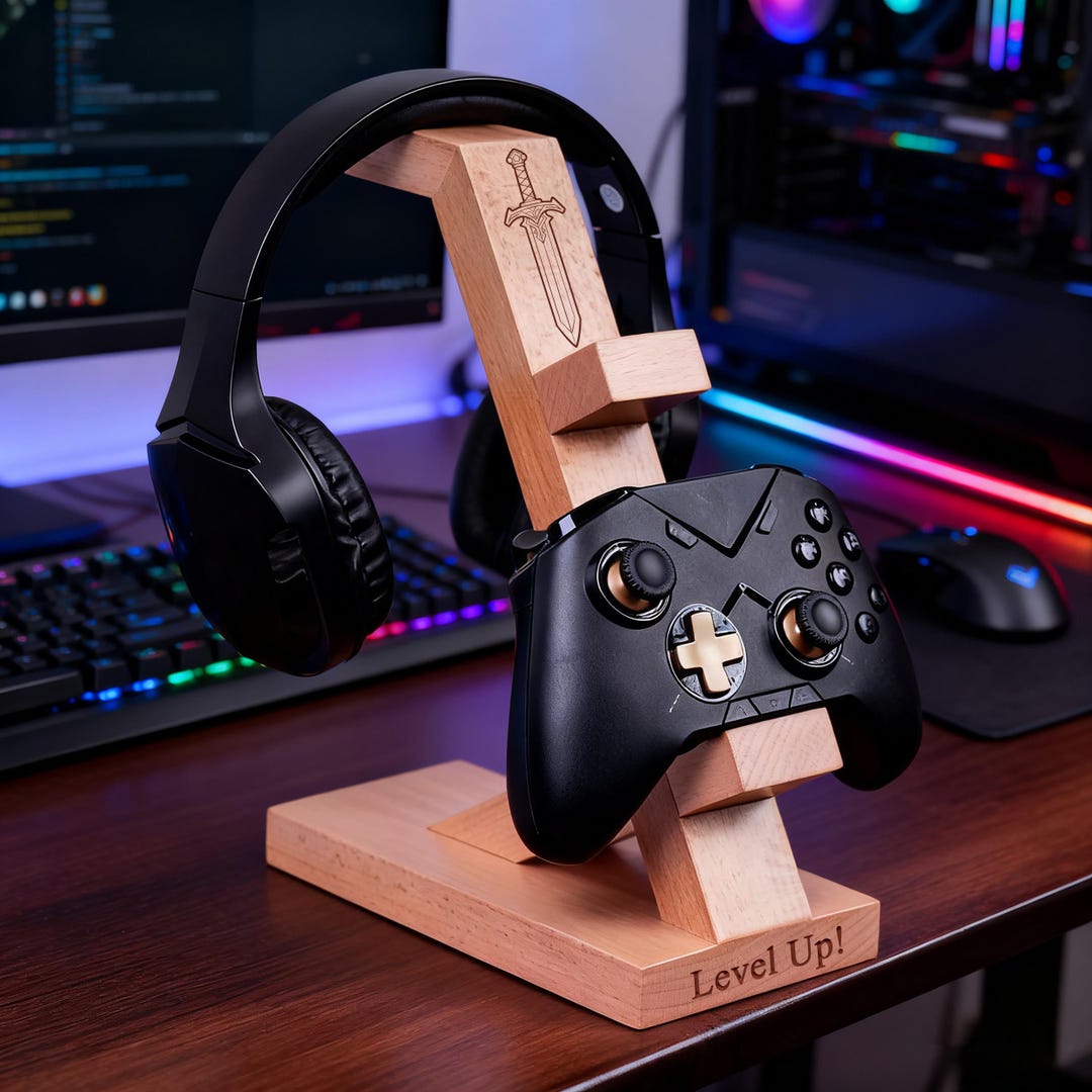 Personalized Wooden Controller Holder-christmas Gifts for Him - Etsy