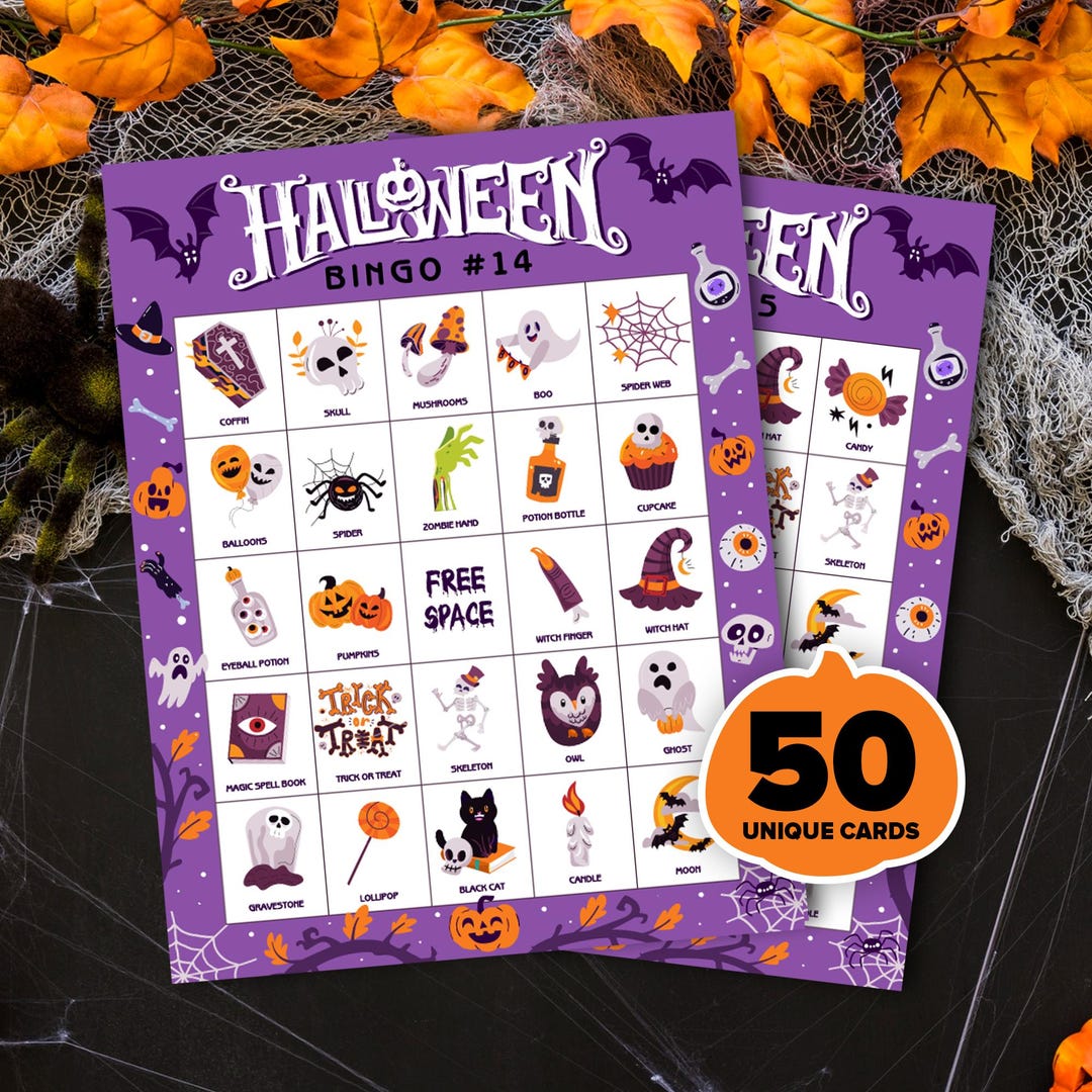Printable Halloween Bingo – Fun Party Game for Kids, Classroom, Family ...