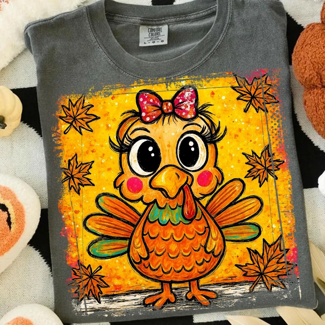 Preppy Turkey PNG, Thankful Girly Turkey, Autumn Coquette Png ...