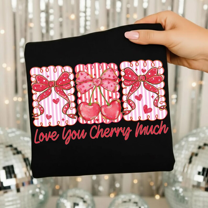 Te amo mucho, cereza PNG, corazón rosa de San Valentín con sublimación ...