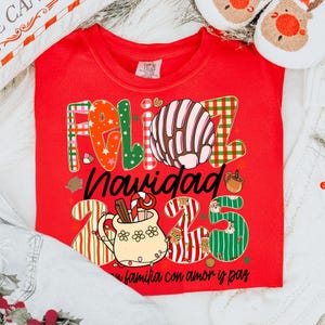Feliz Navidad PNG, Spanish Christmas 2025 Sublimation, Navidad Familiar ...
