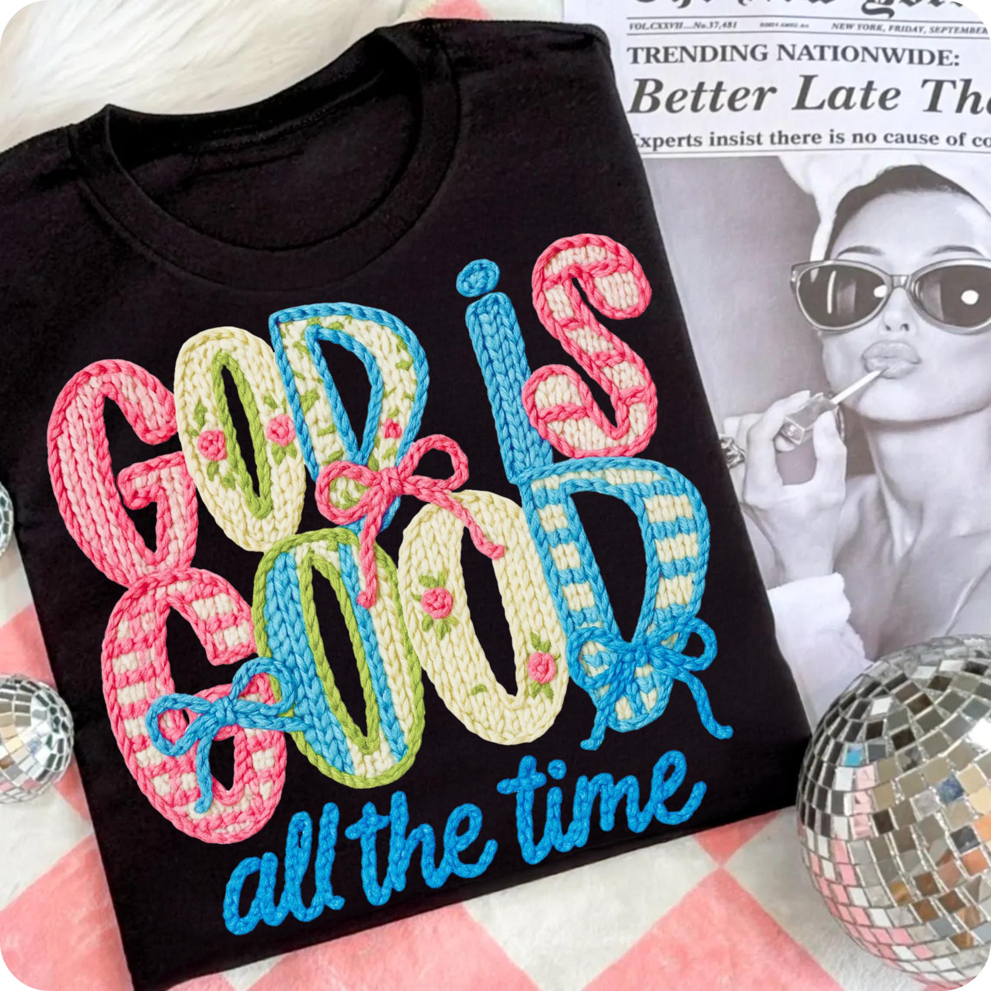 God is Good Inspirational Latch Hook Yarn, Faux Yarn Christian Bible ...