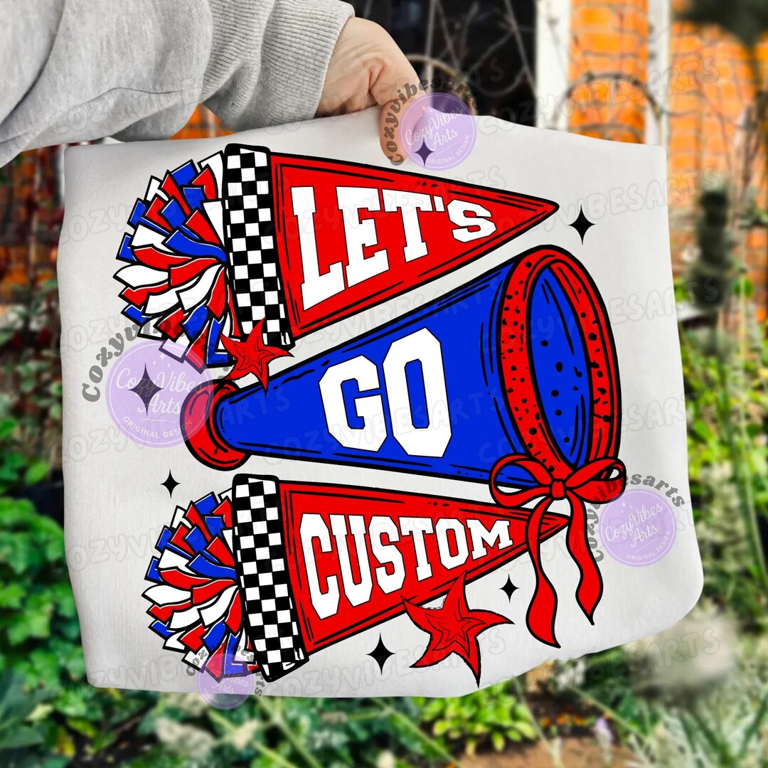 Custom School Spirit Mascot Flag PNG: Personalized Cheer Clipart for ...