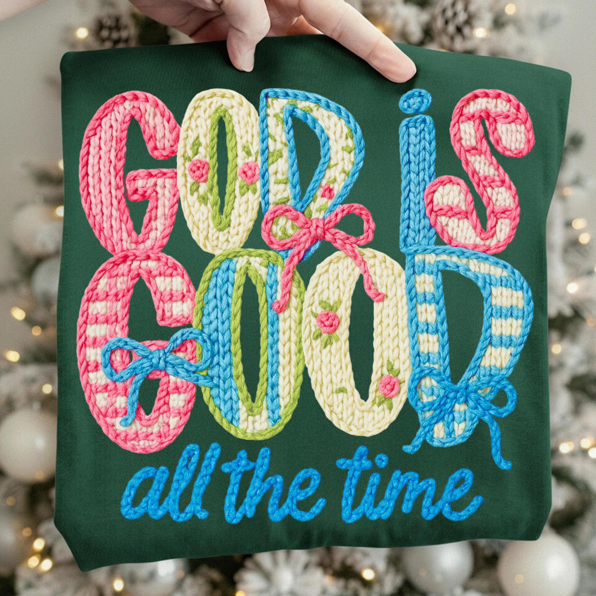 God is Good Inspirational Latch Hook Yarn, Faux Yarn Christian Bible ...