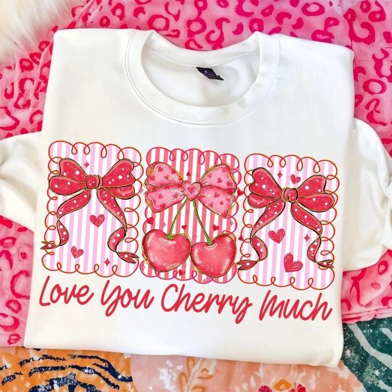 Te amo mucho, cereza PNG, corazón rosa de San Valentín con sublimación ...