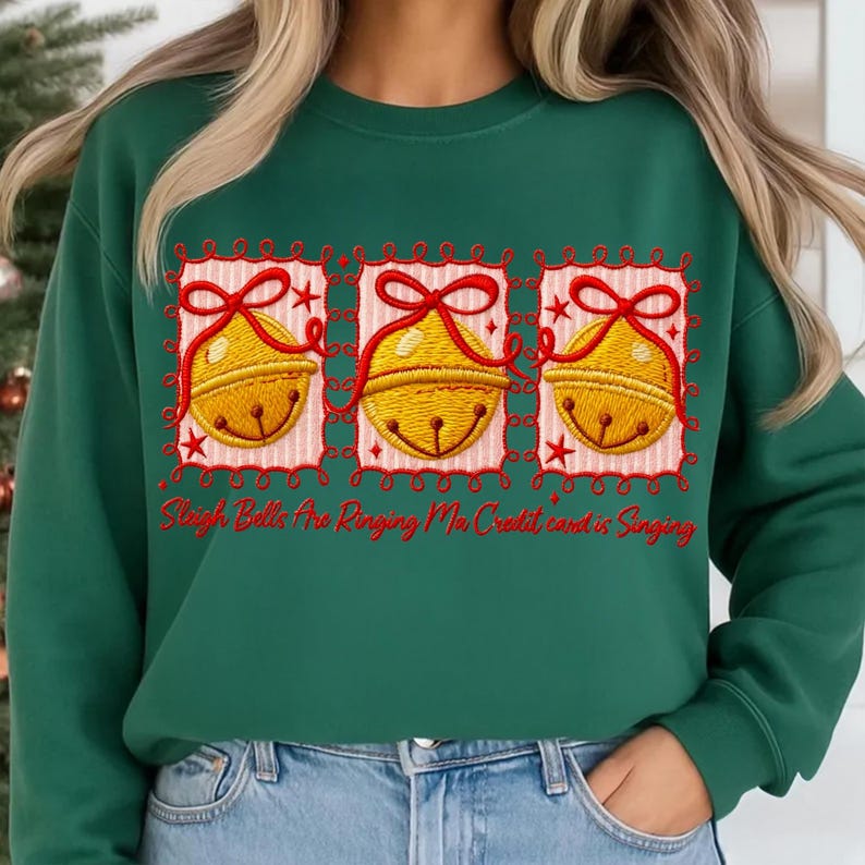 Sleigh Bells Are Ringing PNG, Funny Retro Checkered Christmas Design ...