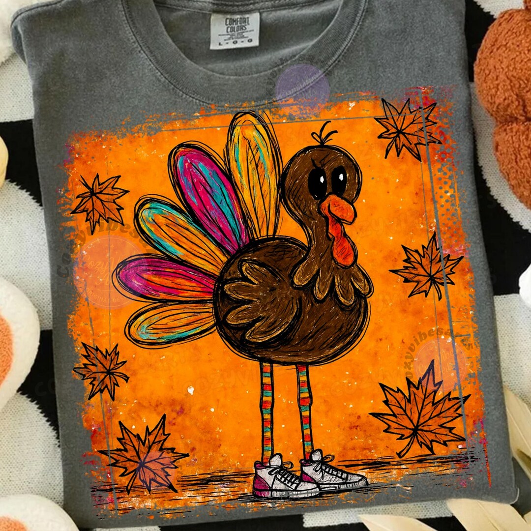 Long Legged Turkey Png, Preppy Turkey PNG, Preppy Gobble Thanksgiving ...