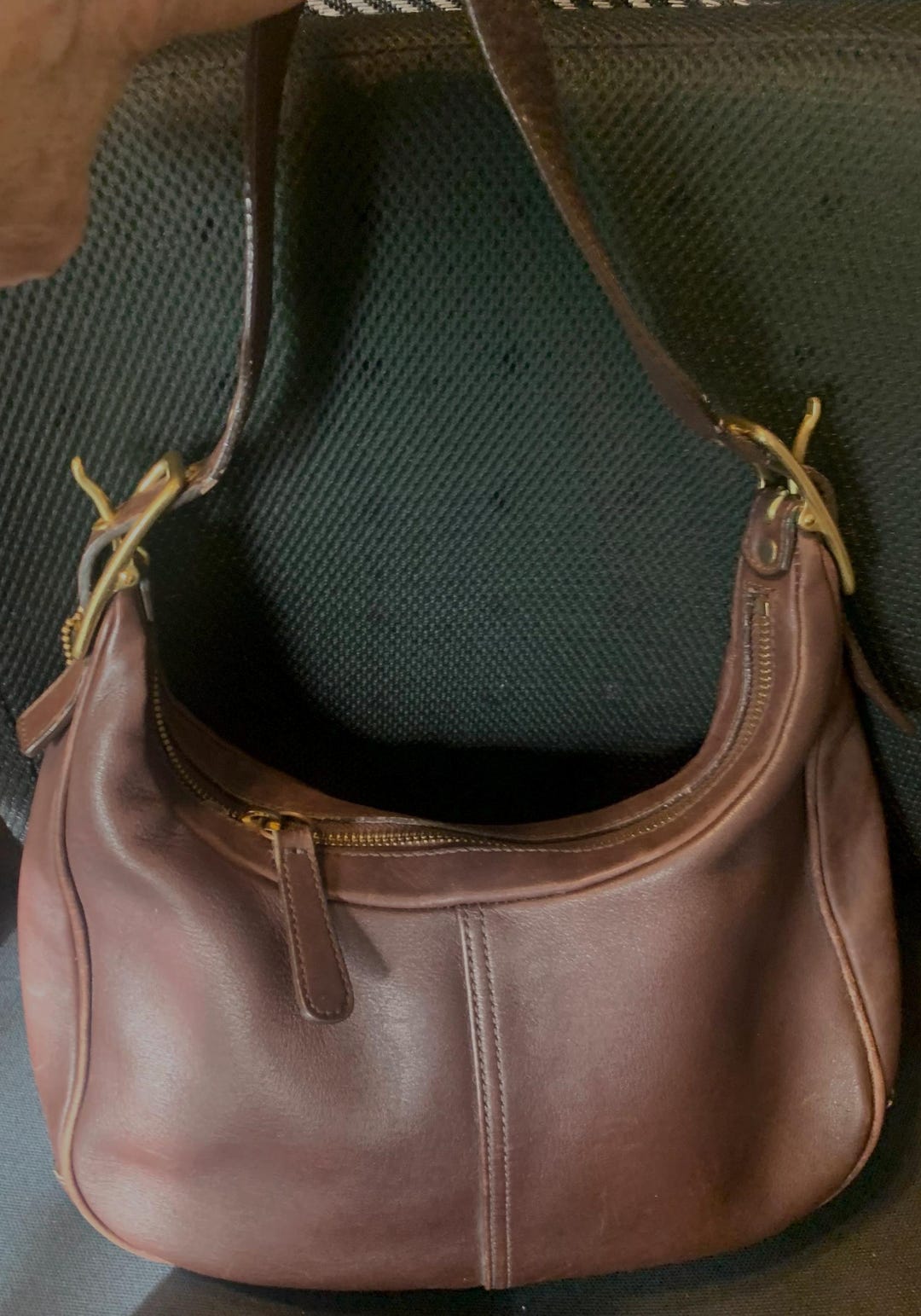 Vintage COACH LEGACY ZOE West Purse Crescent Hobo Shoulder Bag Style ...