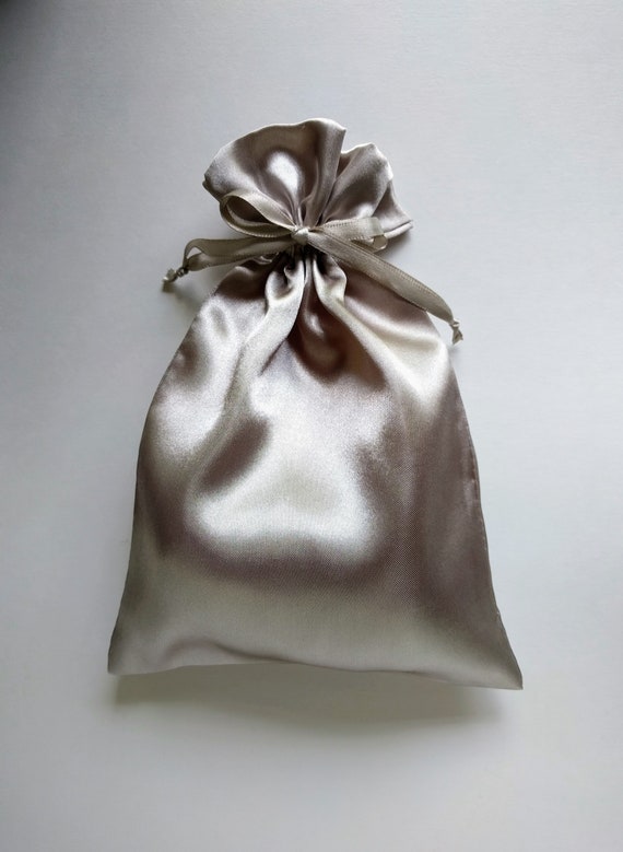 Satin Drawstring Bag Pewter Gray 3x2.75 4x4.5 5x6 6x7 In. - Etsy