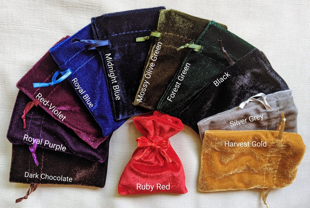 Velvet Drawstring Bag *2nd Quality*, 3x4, 4x6, 6x9, 8x13 In. Thick ...