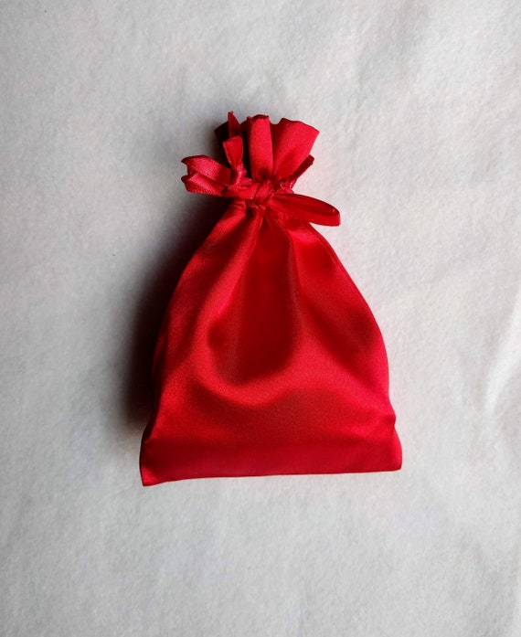 Satin Drawstring Bag Red 2x1.5 3x2.75 4x4.5 5x6 6x7 8x11 - Etsy