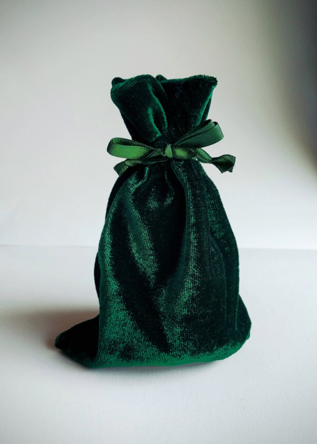 Velvet Drawstring Bag Forest Green 4x6, 6x9, or 3x4 In., Thick Plush ...
