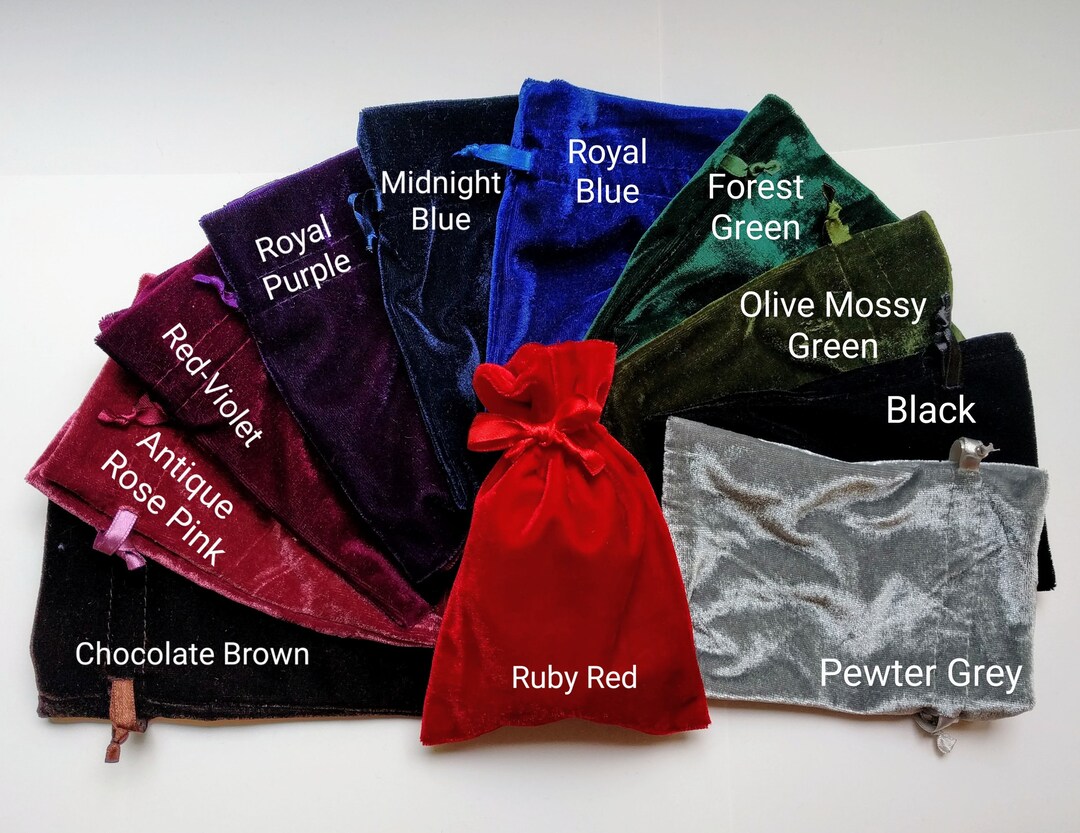 Velvet Drawstring Bag 2nd Quality 3x4 4x6 6x9 8x13 In. - Etsy